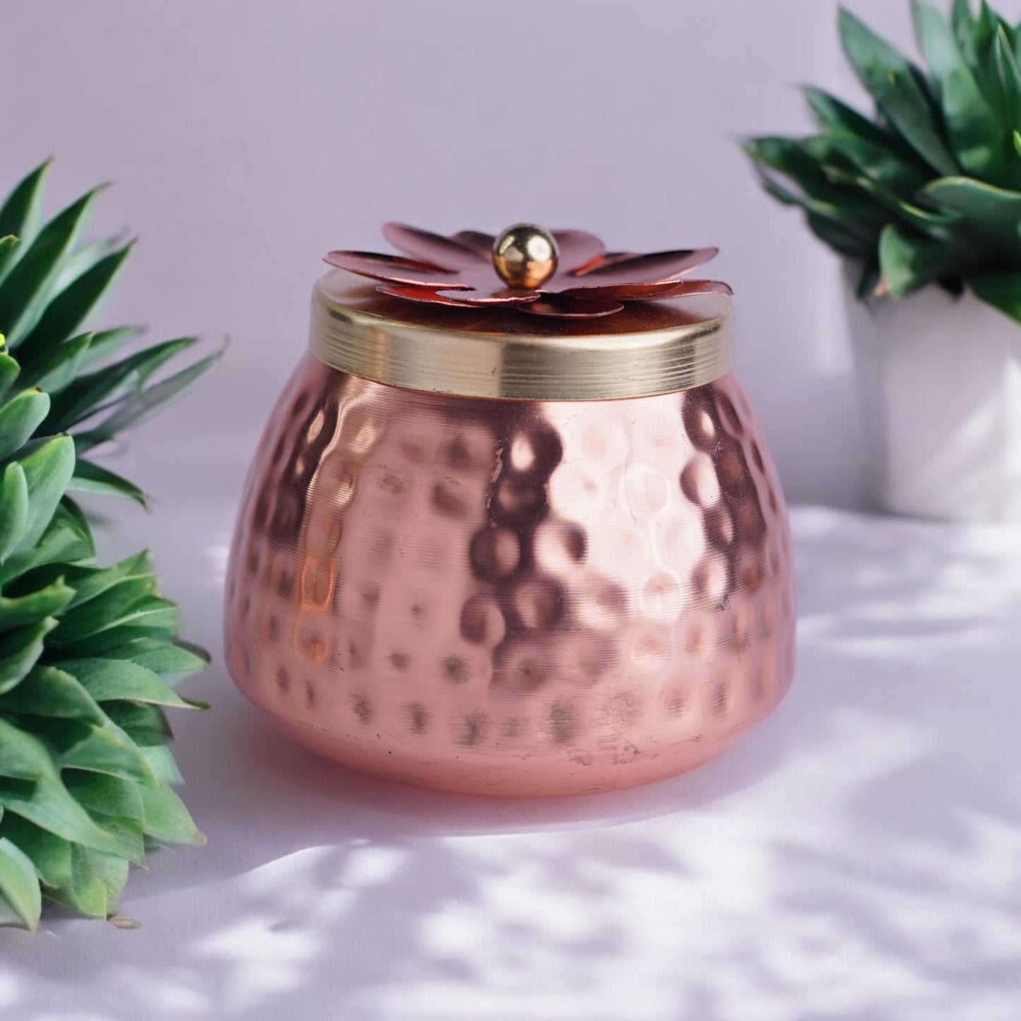 Copper finish Jar - 4 inch – Pai by Lee Gifts